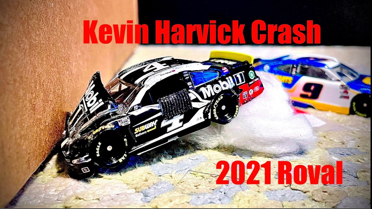 NASCAR Stop Motion Recreation: Kevin Harvick 2021 Charlotte Roval Crash ...