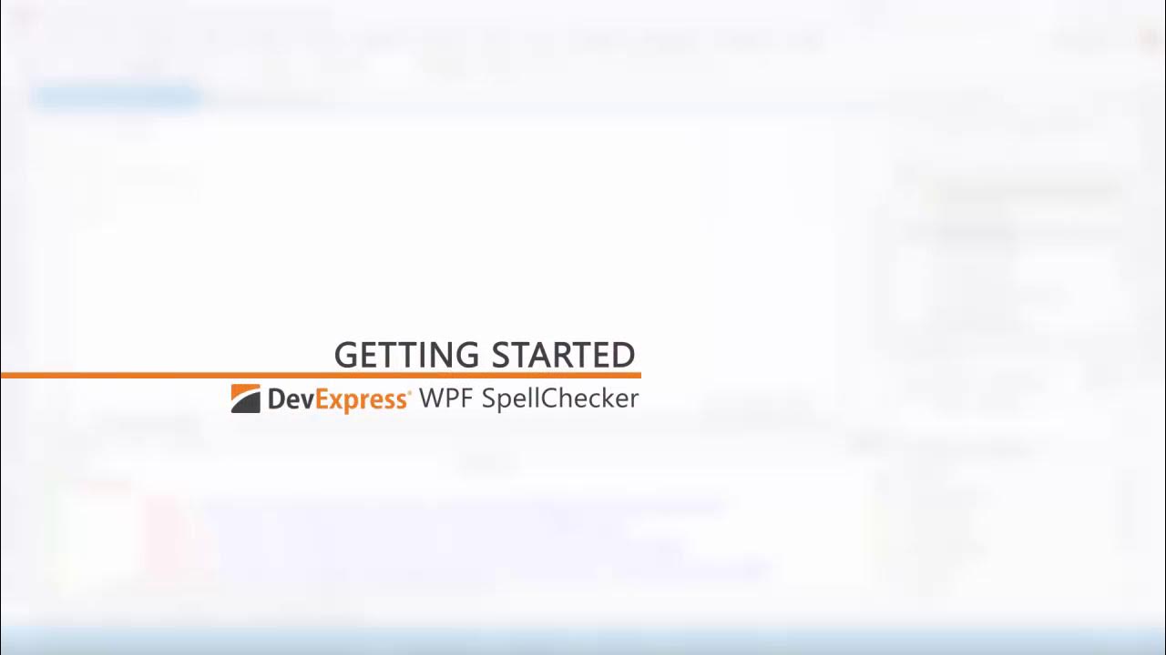 WPF Spell Checker - Getting Started - YouTube