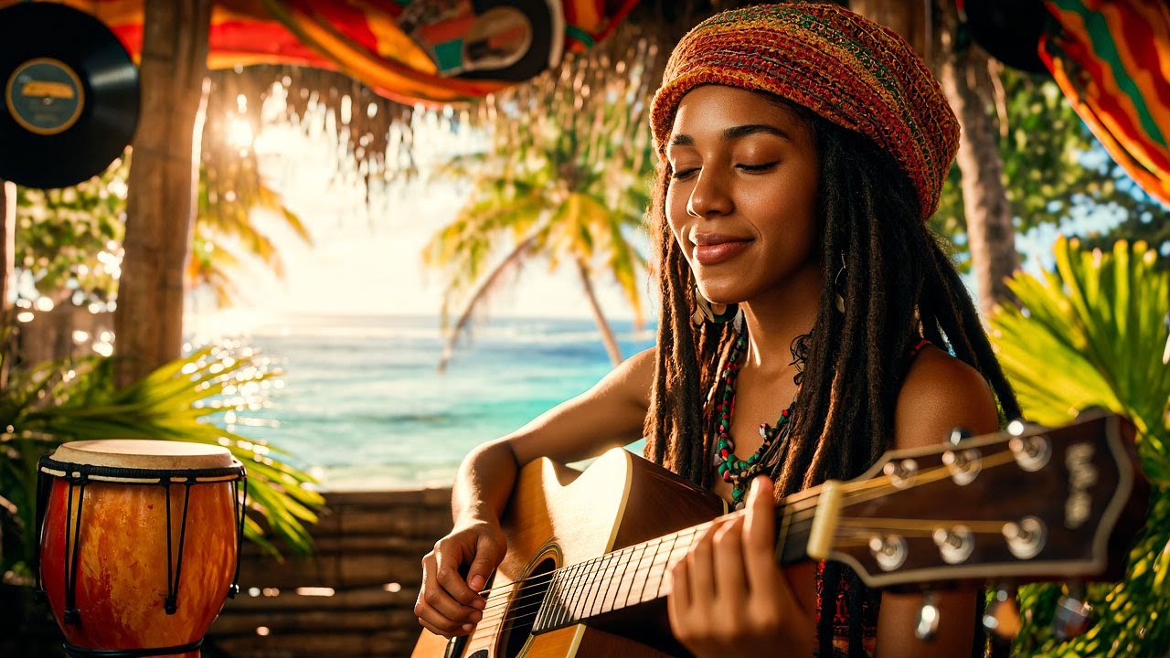 🌴 Caribbean Reggae Vibes | Relaxing Reggae Guitar in the Tropics - YouTube