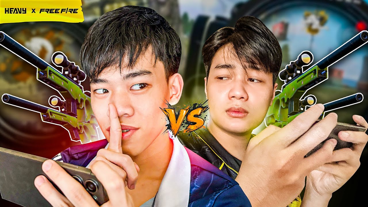 FREE FIRE: Bhuy và Bình Cơm thách đấu Solo Tỉa 1vs1 AWM | HEAVY FF ...