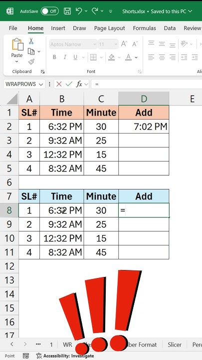 Excel Quick Tips For Time Calculation In Tamil Shorts Short Exceltips Exceltricks Microsoft