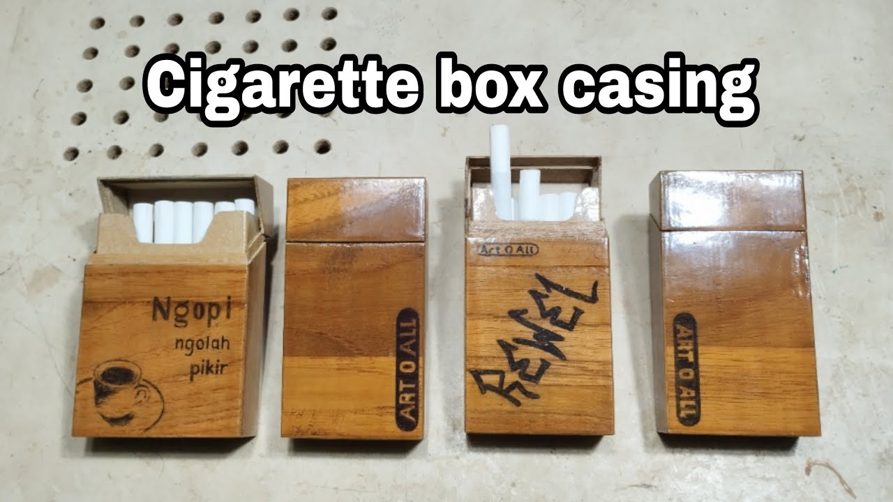 Membuat Kotak Rokok yang Istimewa dari Kayu Limbah || Casing Kotak ...