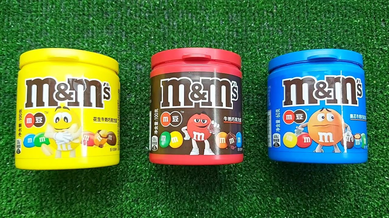 Bright Unpacking Sweets! M&M's Flavored Jars | ASMR | Satisfying Video ...
