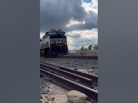 NS 4477 AC44C6M leading NS 1072 Illinois Terminal Heritage Unit through Charles Town WV 10/15 ...