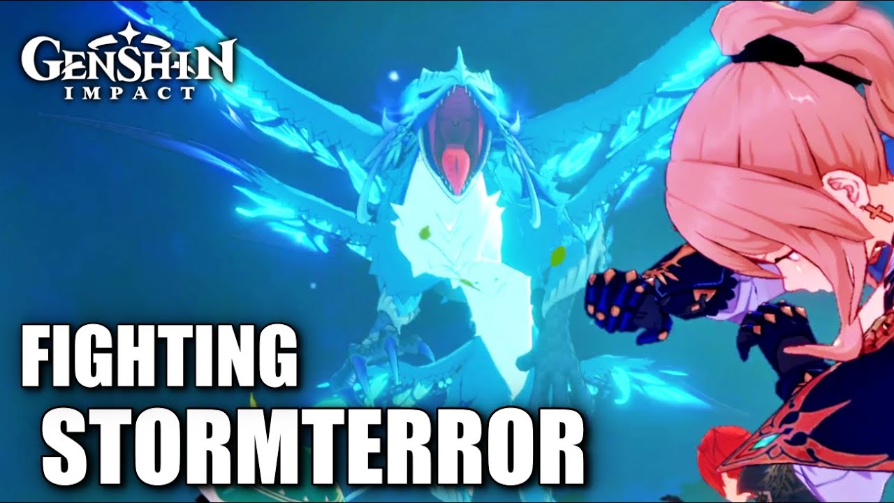 STORMTERROR DVALIN FIGHT IN GENSHIN IMPACT! - YouTube