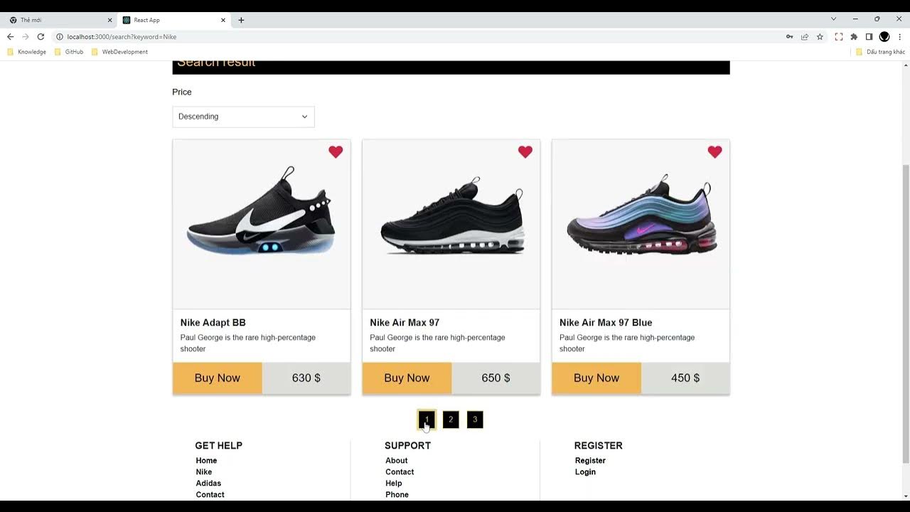 Demo ReactJS Shoes Shop - YouTube