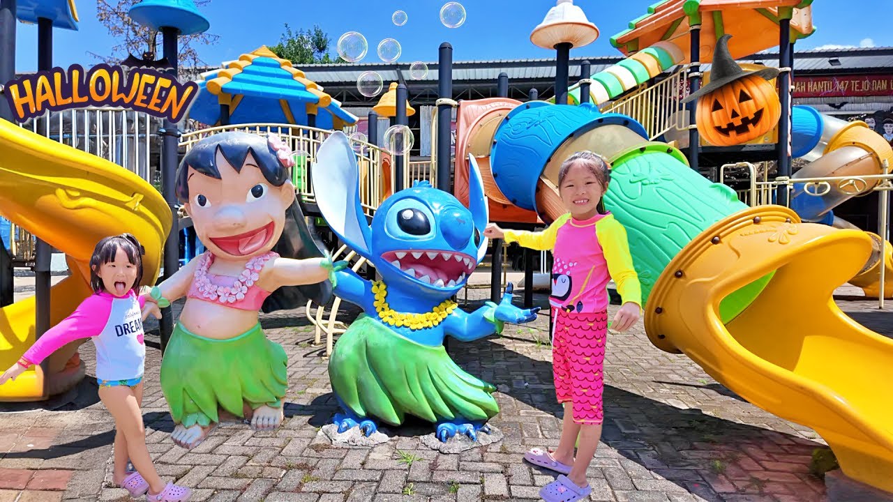 Main Playground Lilo Stitch, Berenang, Main Air dan Pesta Kostum ...