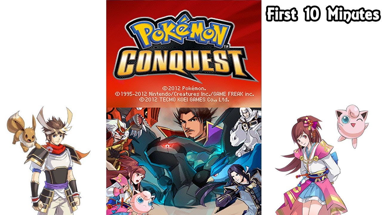 Pokemon Conquest - First 10 Minutes - Nintendo DS - YouTube