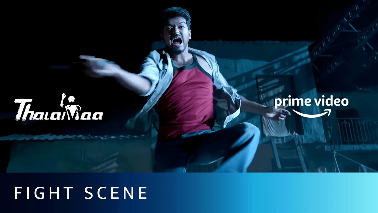 Thalapathy Vijay's Fight Scene | Thalaivaa | Amazon Prime Video - YouTube