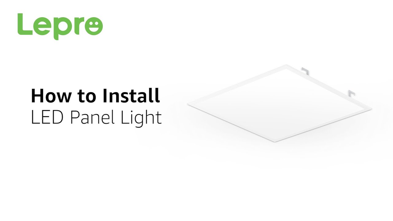 How to Install LED Panel Light - YouTube