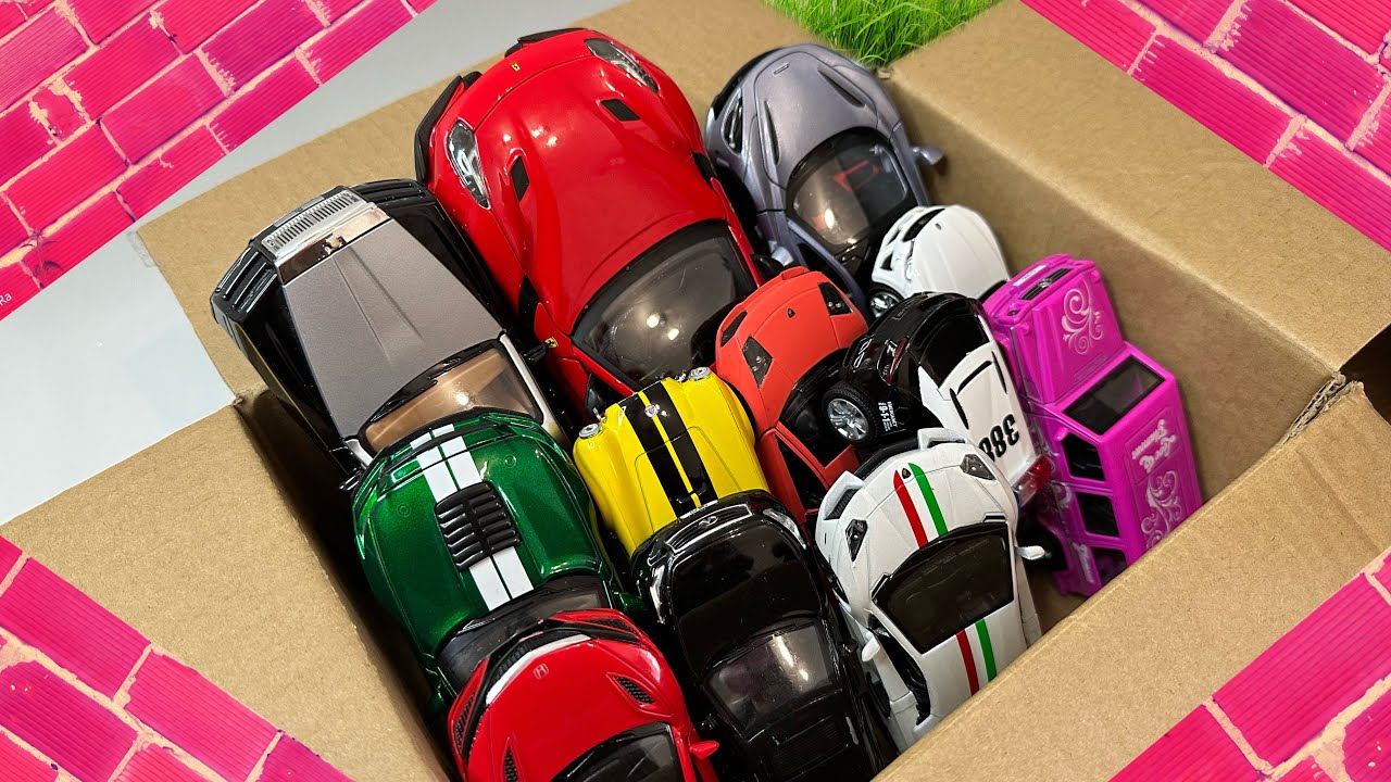Full Box of Color Metal Cars - YouTube