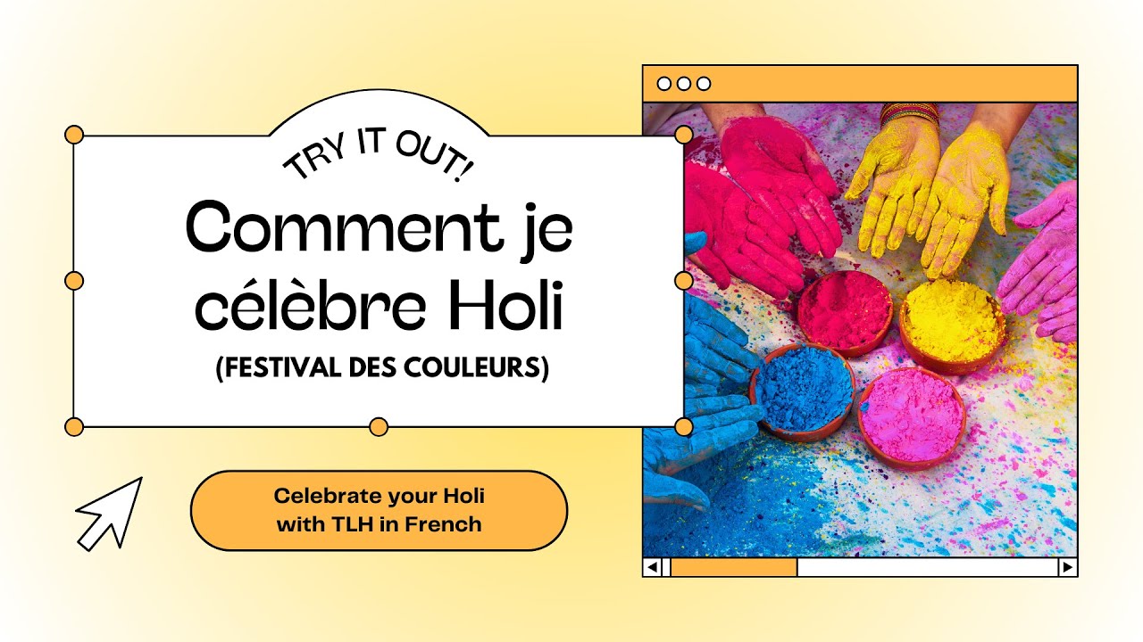Comment je célèbre Holi in French with The Language Hive - YouTube