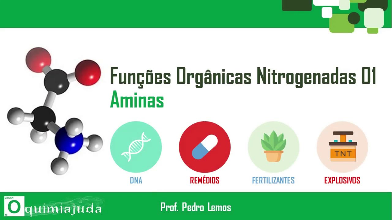 Funções Nitrogenadas 01: Aminas - YouTube