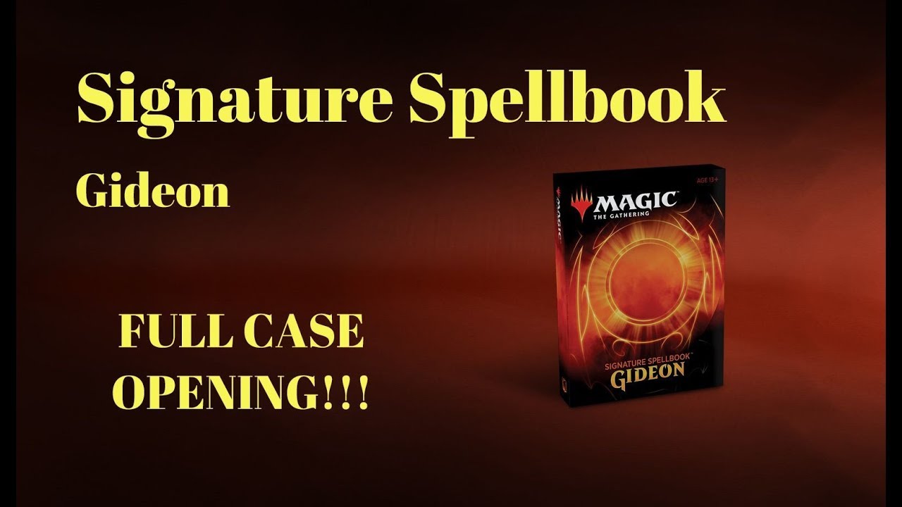 Signature Spellbook Gideon Opening - Full Case Opened - YouTube