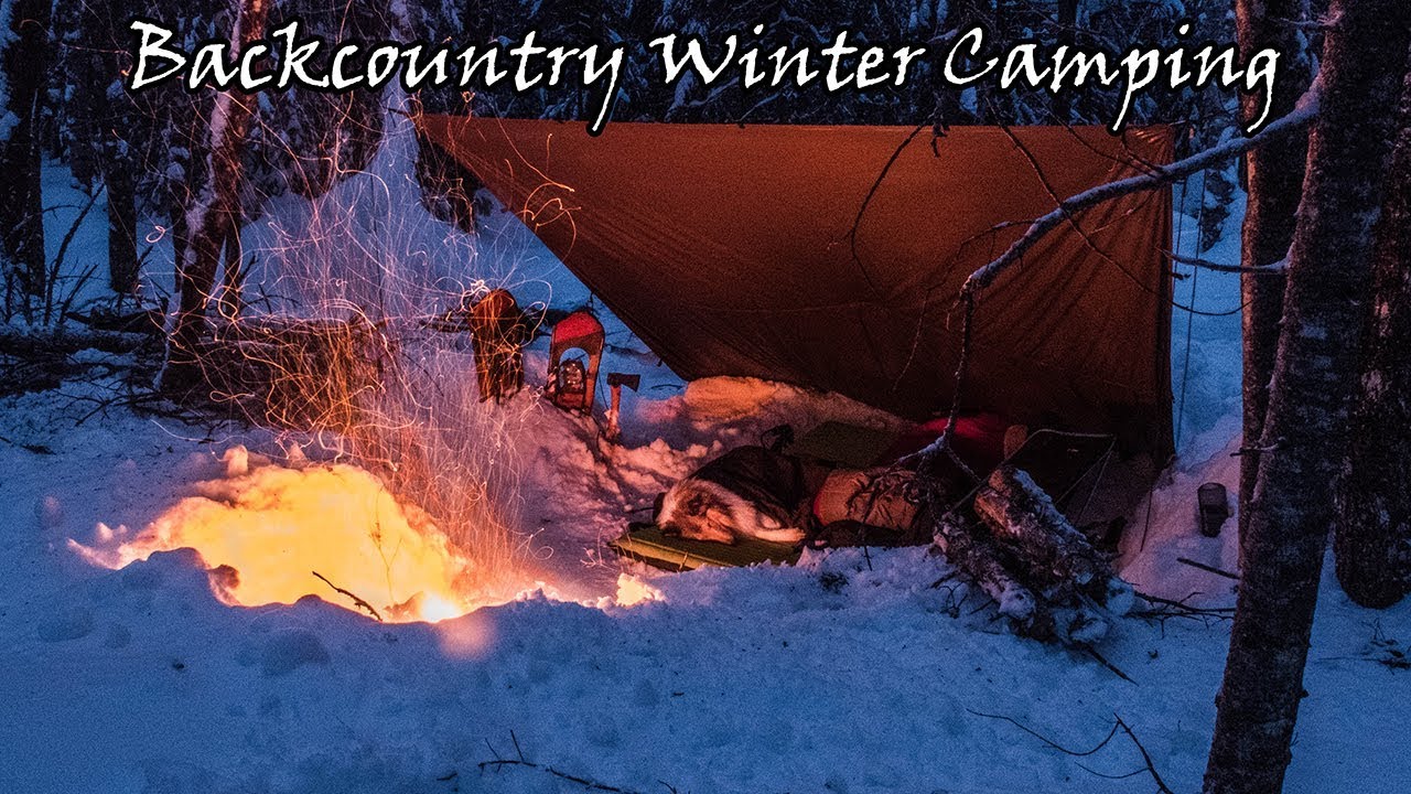 Backcountry Winter Camping After a Snowstorm - YouTube