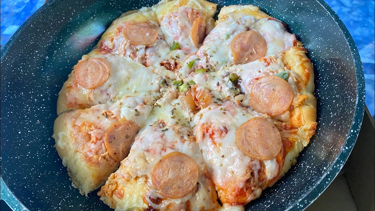 Resepi Lengkap Pizza Kuali | Tak Ada Oven Pun Boleh Bakar Pizza - YouTube