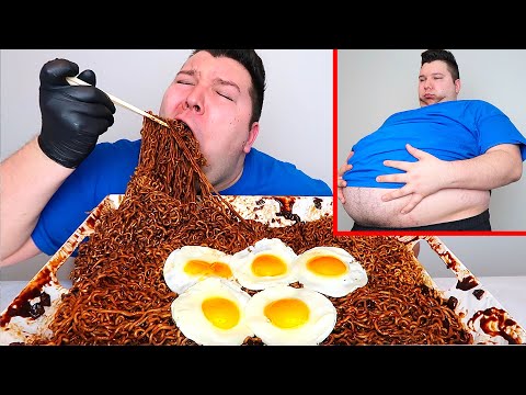 Weighing myself & eating Black Bean Noodles | Nikocado Avocado | Know ...