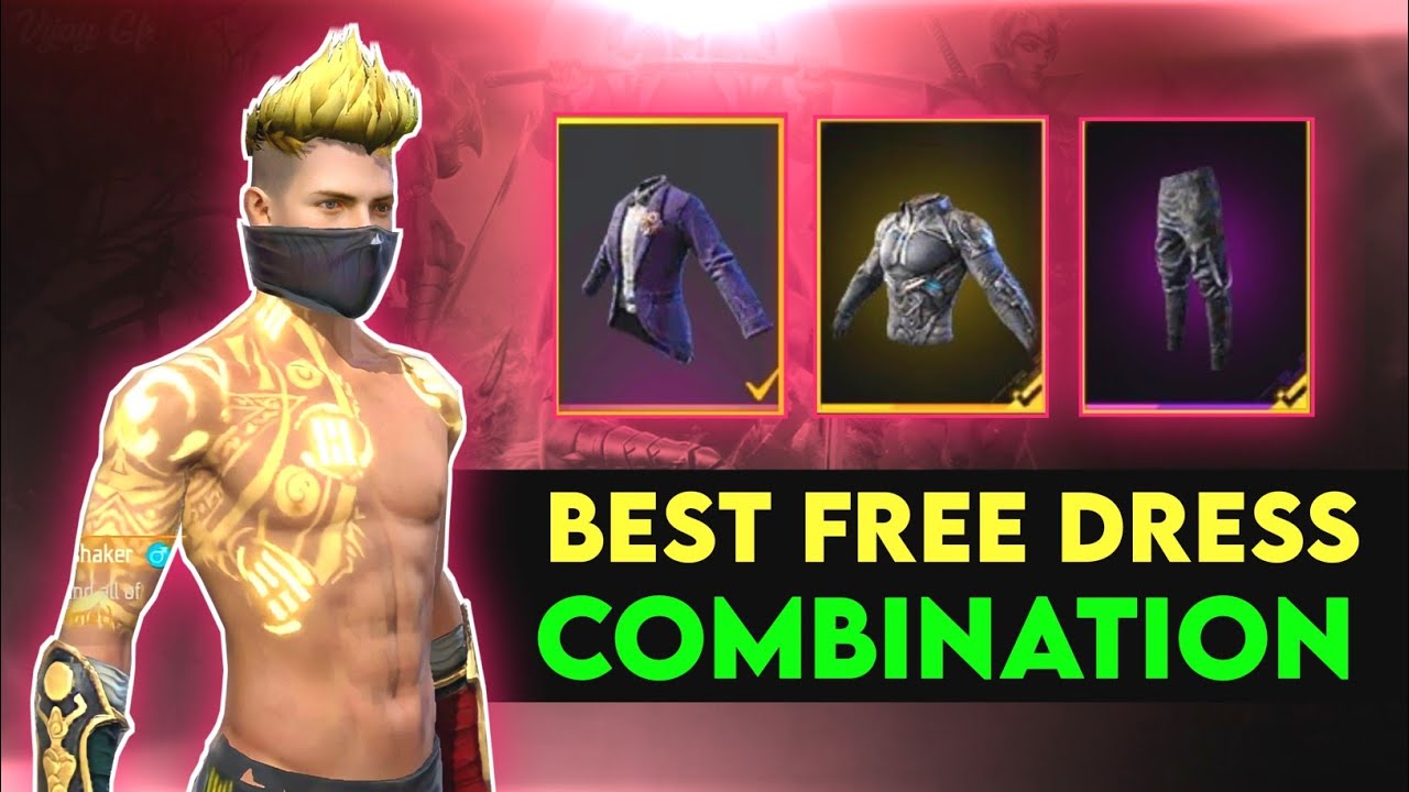 Best Free Dress Combination | No Top Up Combination | Free Fire Dress ...