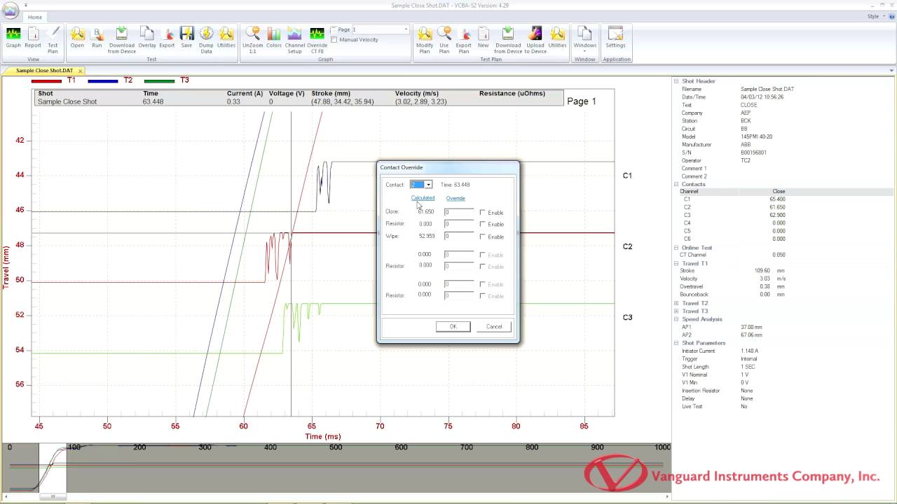 Vanguard VCBA S2 Software - Working with Test Records - YouTube