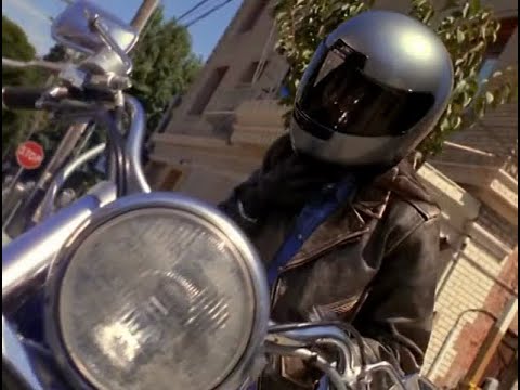 Actress Kelly Hu in Motorcycle Gear - YouTube