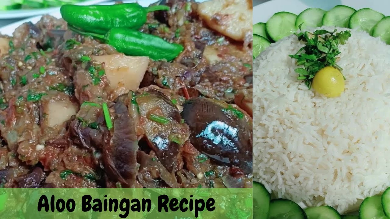 aloo bangun | Aloo Baingan Recipe | aloo baingan masala| eggplant - YouTube