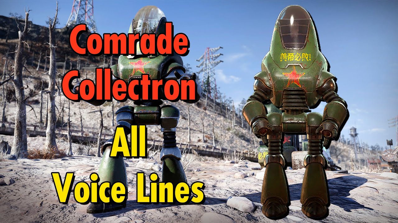Comrade Collectron. All Phrases | Fallout 76 - YouTube