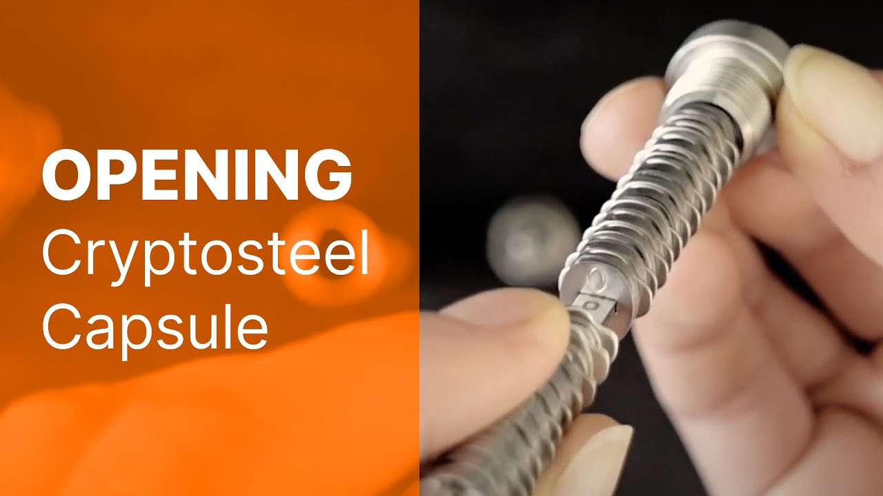 How to Open the Cryptosteel Capsule - YouTube