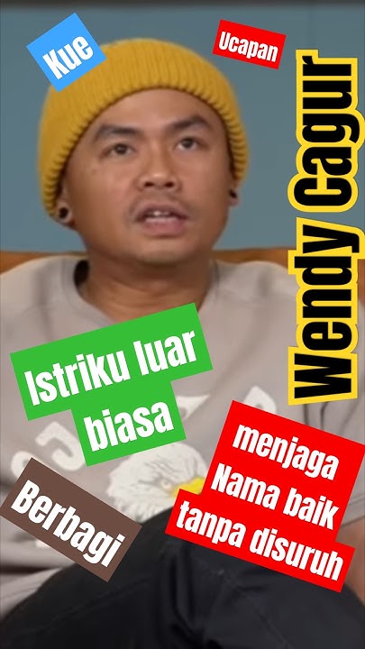 Wendy bersyukur punya istri yang luar biasa #short #wendycagur - YouTube