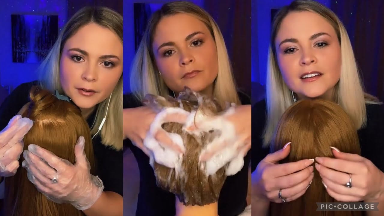 ASMR | 2 Hours of Hair Play | Haircut, Shampoo, Scalp Check - YouTube