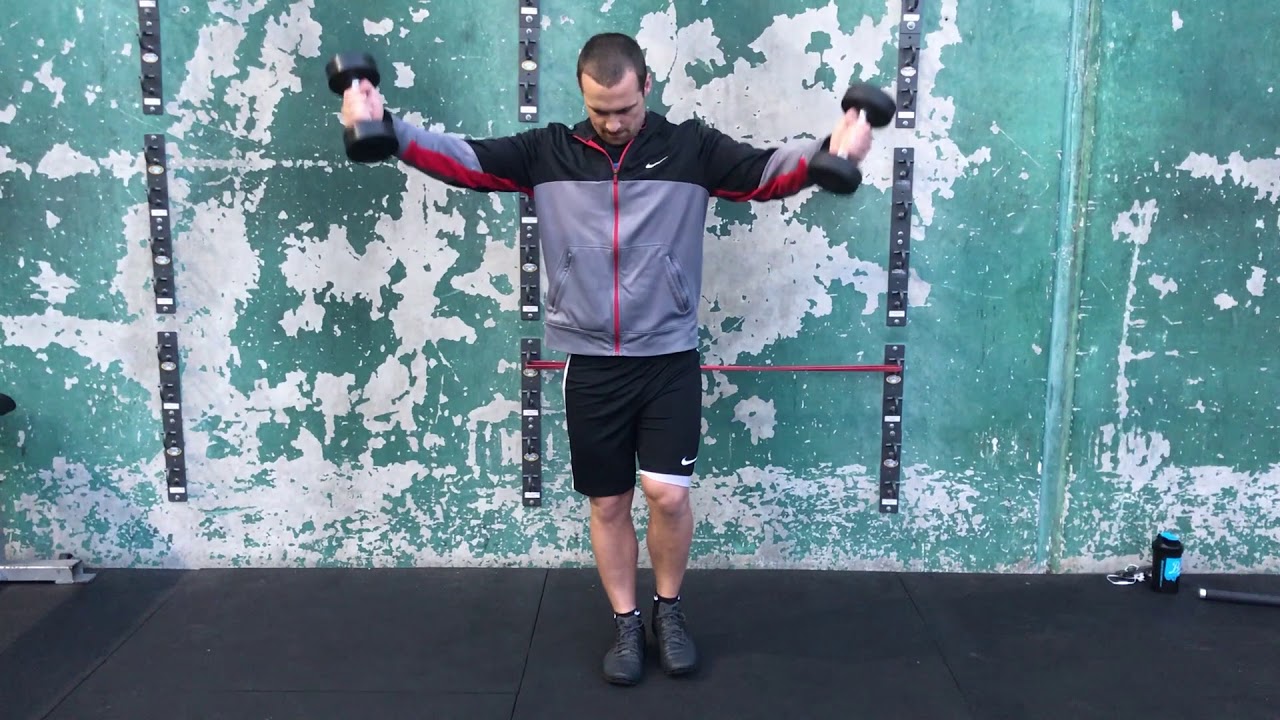 Dumbbell Single Leg Scaption - YouTube
