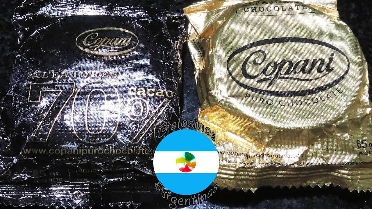 Copani Puro Chocolate Alfajor Negro y 70% Cacao - Alfajores sabor ...