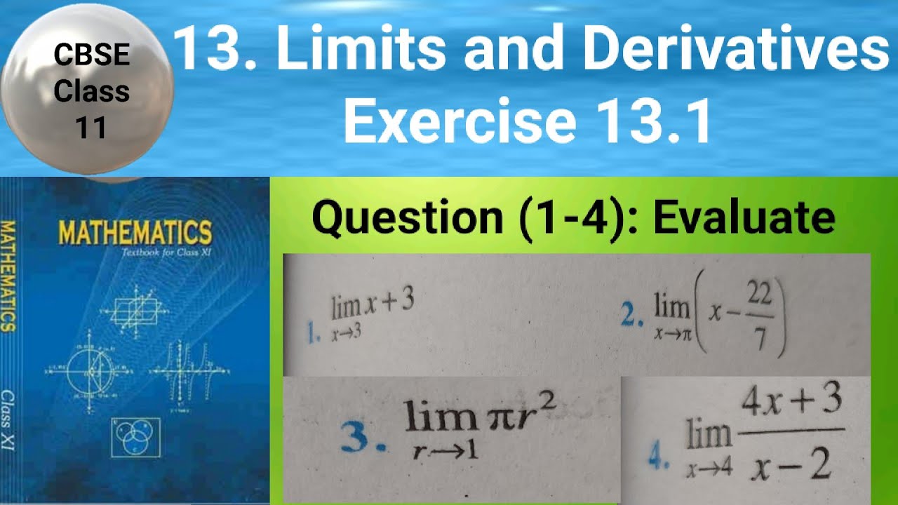 CBSE Class 11 EX 13 1 Q 1 4 Evaluate Lim X Tends To 3 X 3 Lim X Tends CBSE Class 11 EX 13 1 Q 1 4 Evaluate Lim X Tends To 3 X 3 Lim X Tends