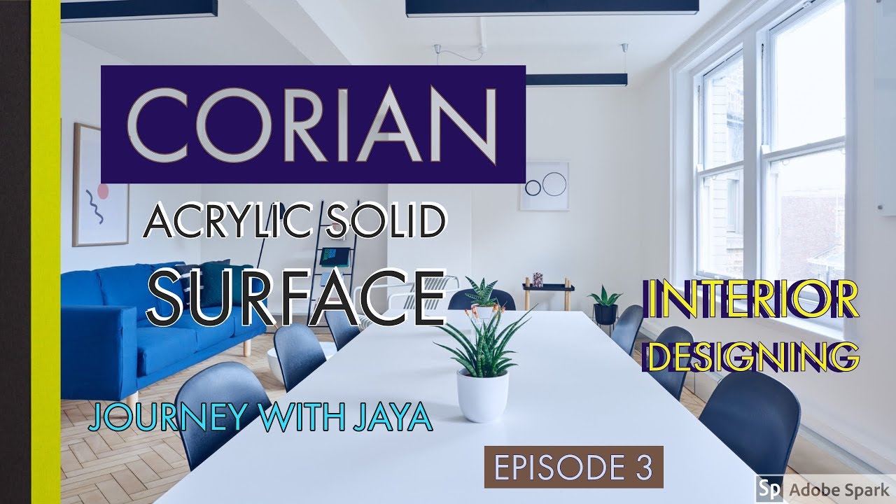 acrylic solid surface interior design episode 3 - YouTube