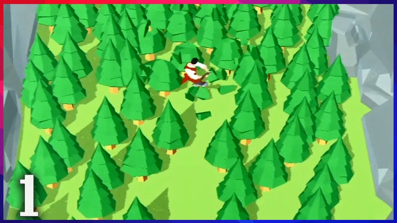Idle Lumberjack 3D - Gameplay Walkthrough - Zone 1 - YouTube