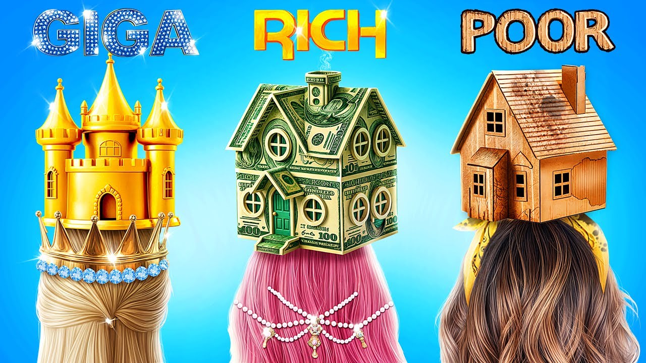 Pobre vs Rico vs Giga Rico: Transformação da Casa! Quem Constrói a ...