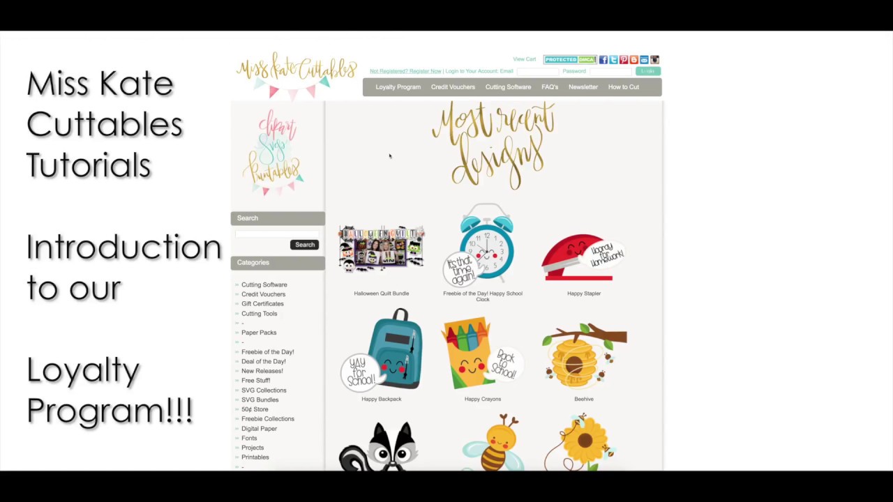 How to use our Loyalty Program to earn FREE Stuff! Miss Kate Cuttables ...