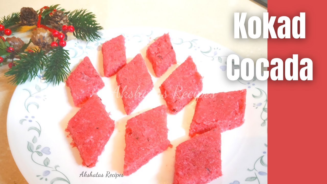 Goan Kokad or Cocoda Recipe|Coconut & Rava Christmas Sweet Recipe - YouTube