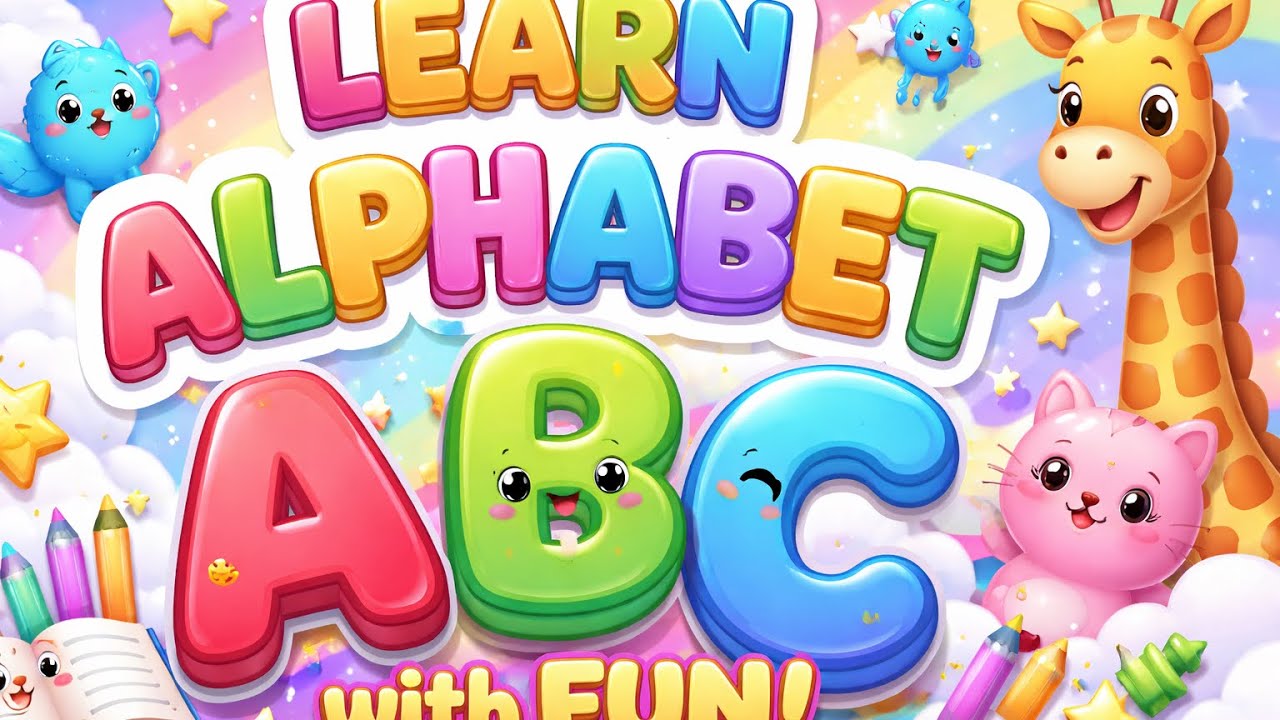 ABC Learning Fun! Colorful Alphabet Song for Kids @Funzonekidzee - YouTube