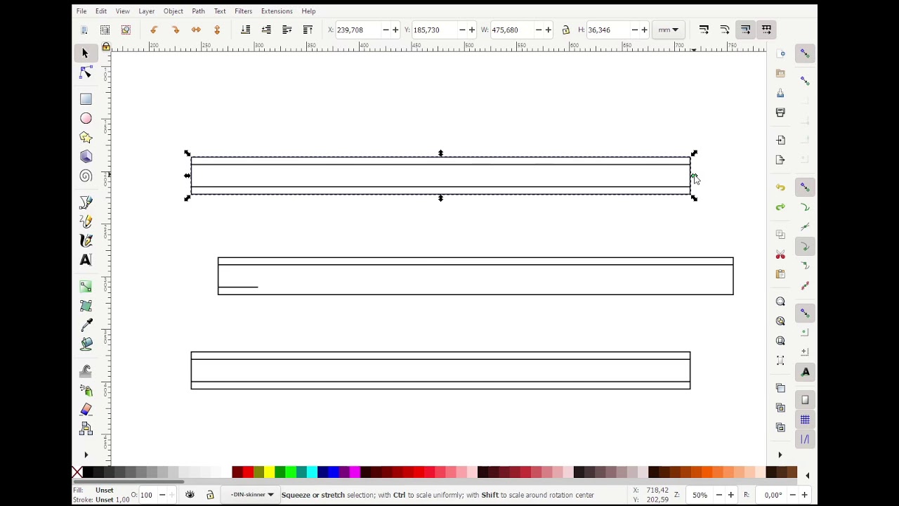 inkscape stroke width bug on scaling - YouTube