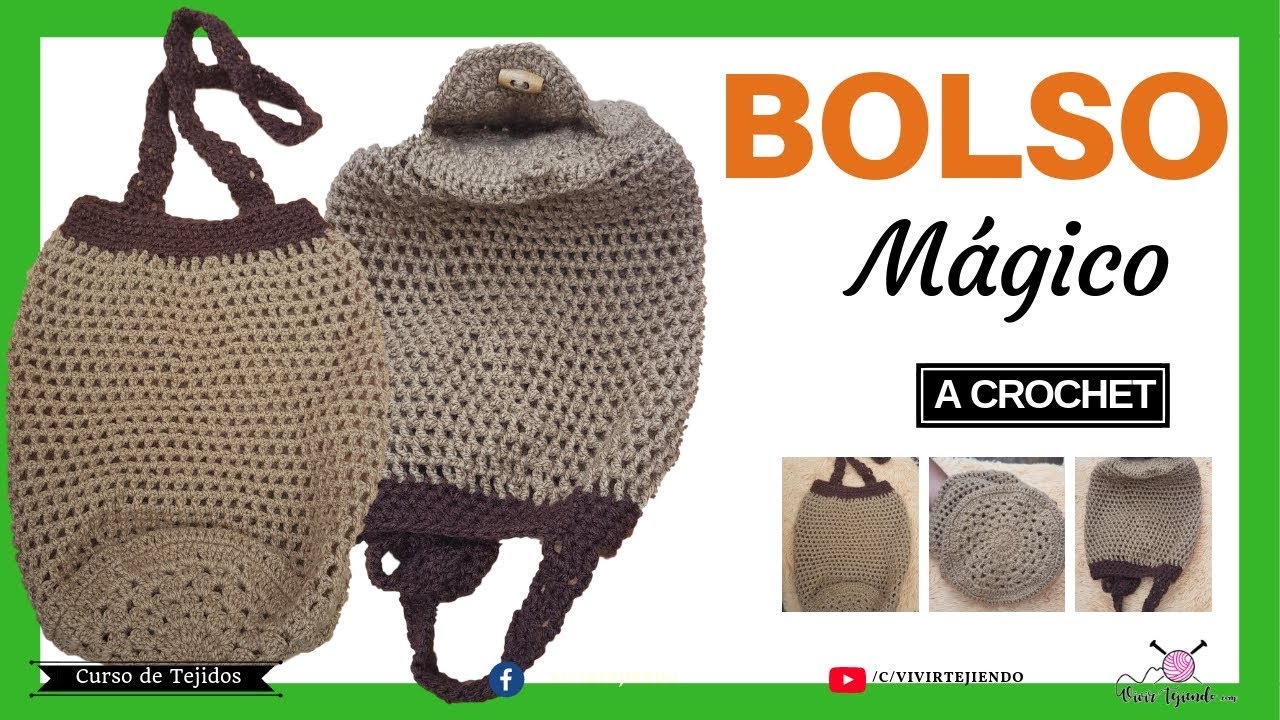 Tejiendo Bolso Mágico a Crochet | How to knit Crochet Handbag Step by ...