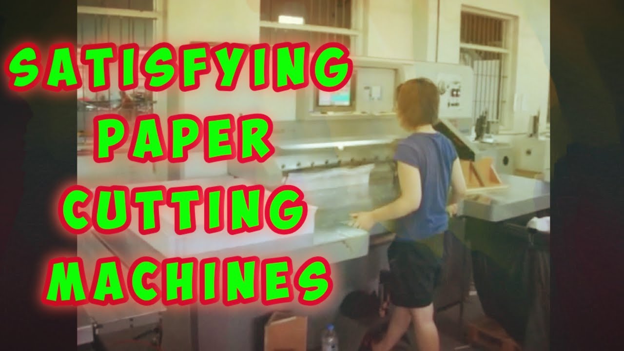 ASMR Satisfying Paper Cutting Machines Compilation [no music] [no ...