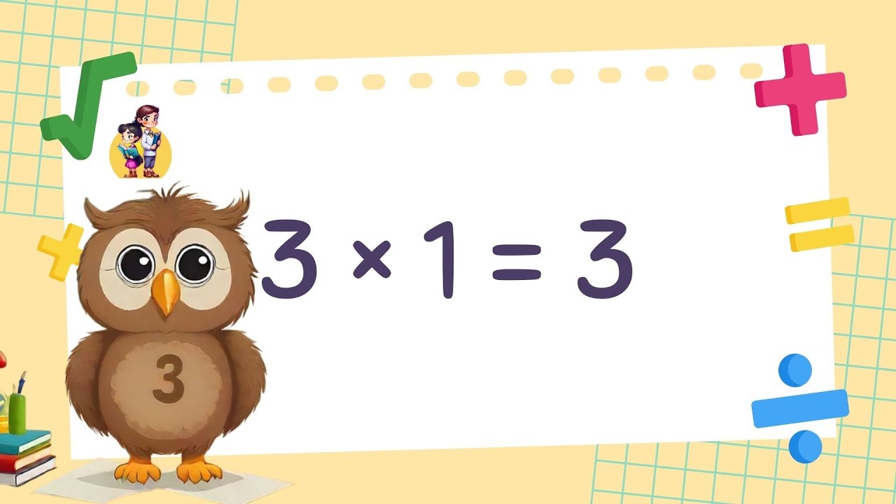 Learn Master 3 Times Table | 10 minutes repeat - YouTube