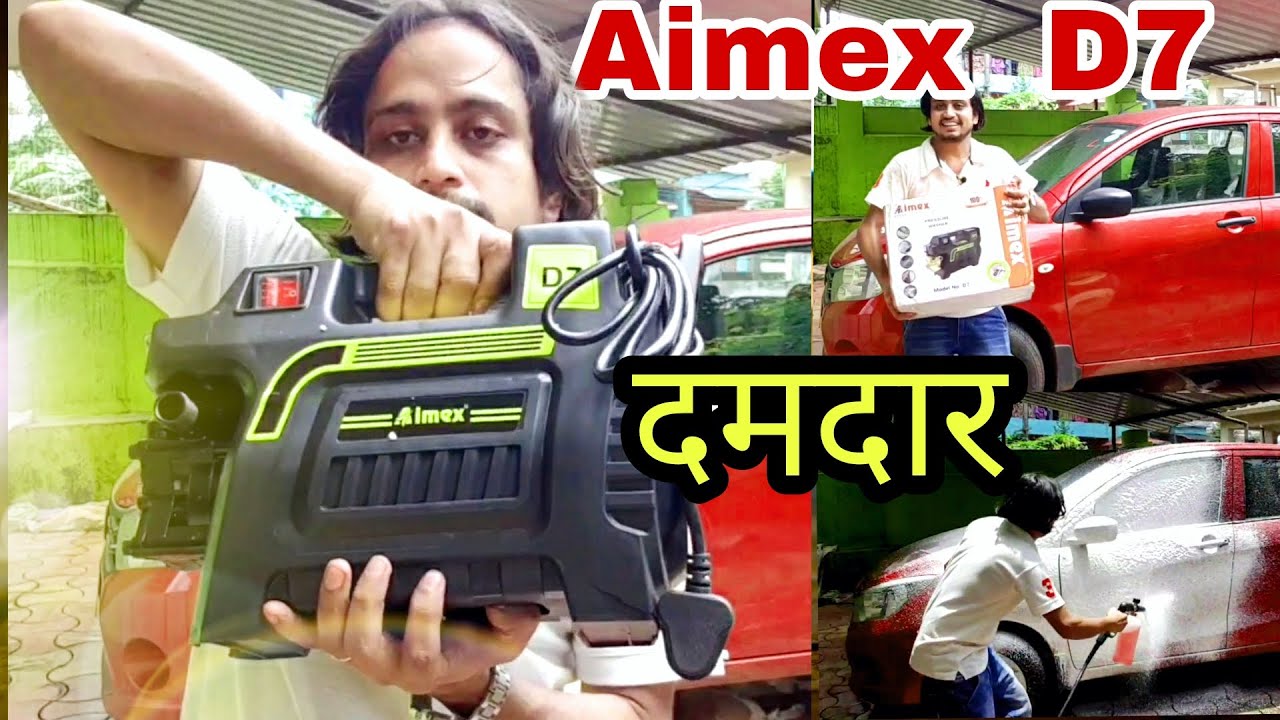 Aimex D7 High Pressure car washer machine review || Nitto Tools - YouTube