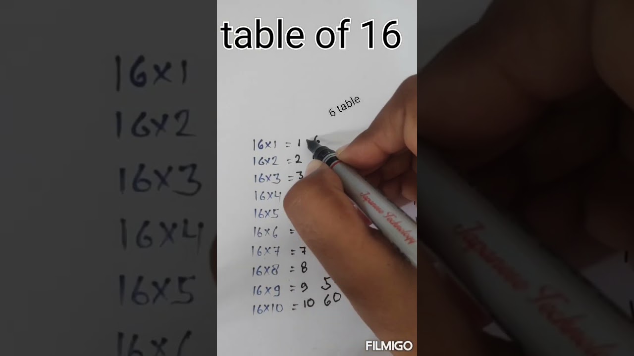 table of 16|short tricks #short #maths - YouTube