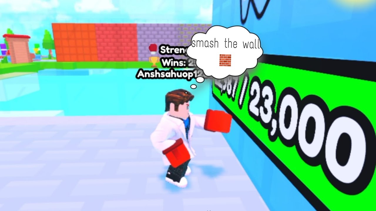 Noob to pro in wall smash simulator 🧱 - YouTube
