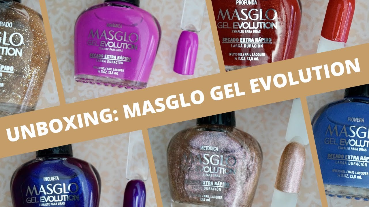 Unboxing: Nuevos 40 tonos de Masglo GEL EVOLUTION - YouTube