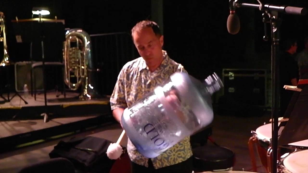 Timpanist: TOM RANCE plays his 5 gallon water bottle - YouTube