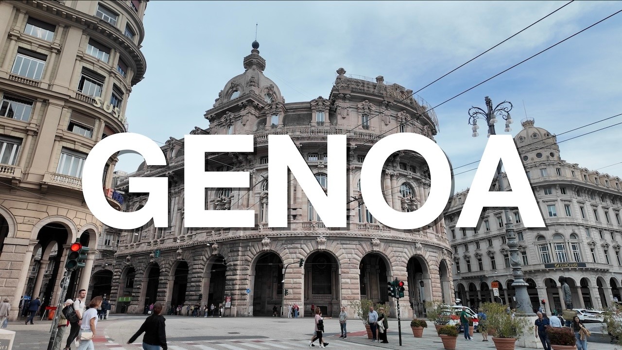 Walking Tour of Genoa, Italy in 4K | Piazza De Ferrari & Brignole ...
