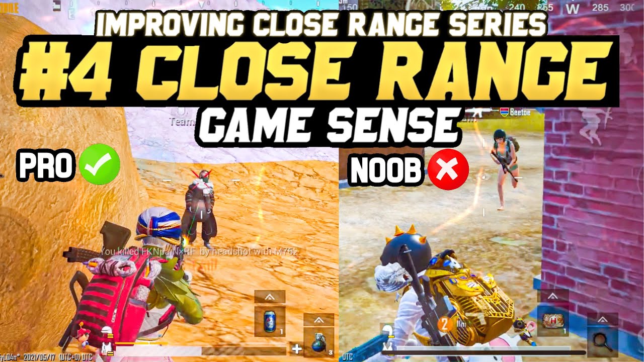 #4 Close range game sense with example | Improving close range | Bgmi ...