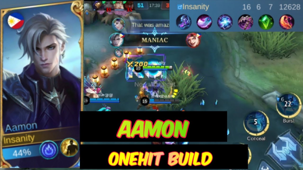 Aamon High speed Killer/Firstime in rank mode got Maniac #mlbb #savage ...